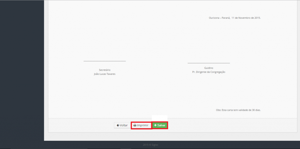Como Emitir Carta | Sistema para Igrejas - Software Igrejas - SIGLOC ...